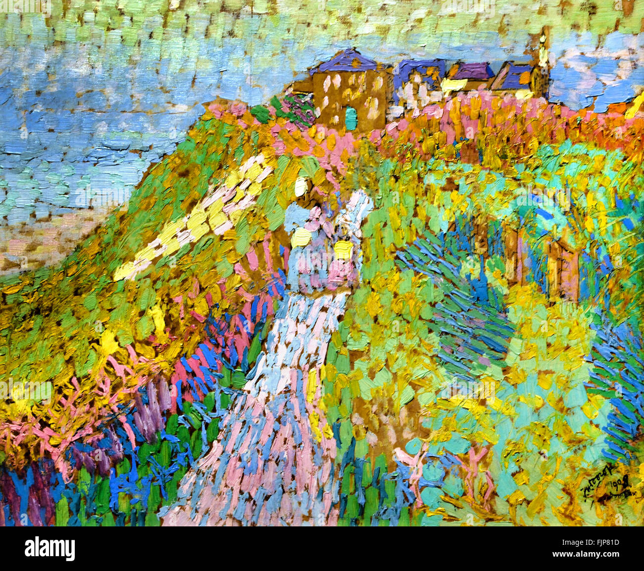 Dunes et la mer à Domburg 1908 Jan Toorop ( Johannes Theodorus ) 1858 ...