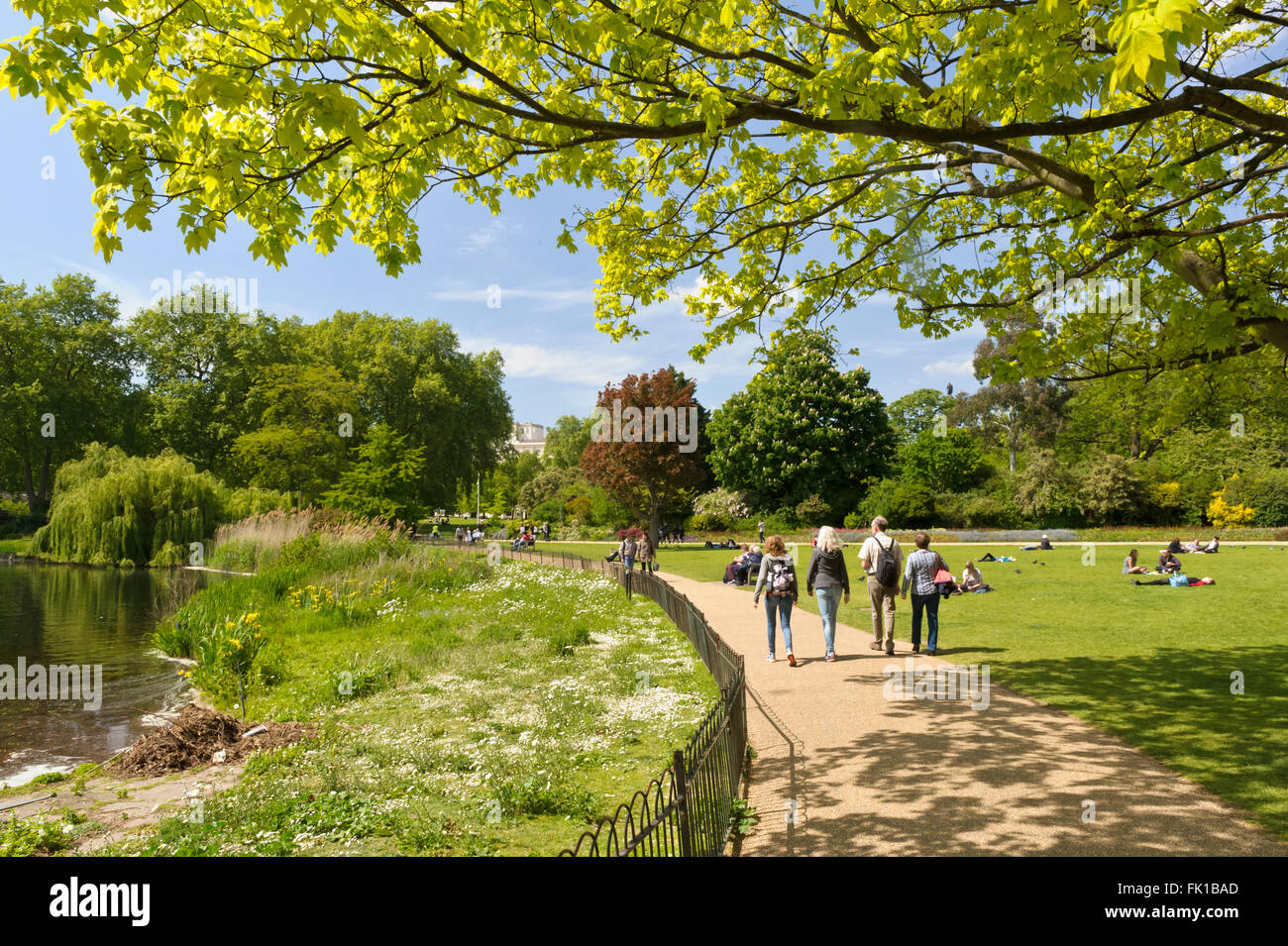 St James Park Royal, un célèbre parc dans le centre de Londres et le ...