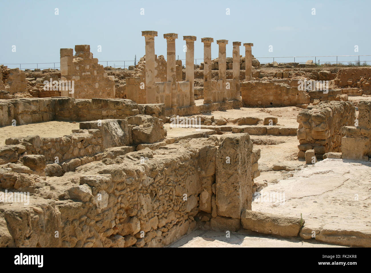 Chypre, Paphos. Ruines dans le parc archéologique Photo Stock - Alamy
