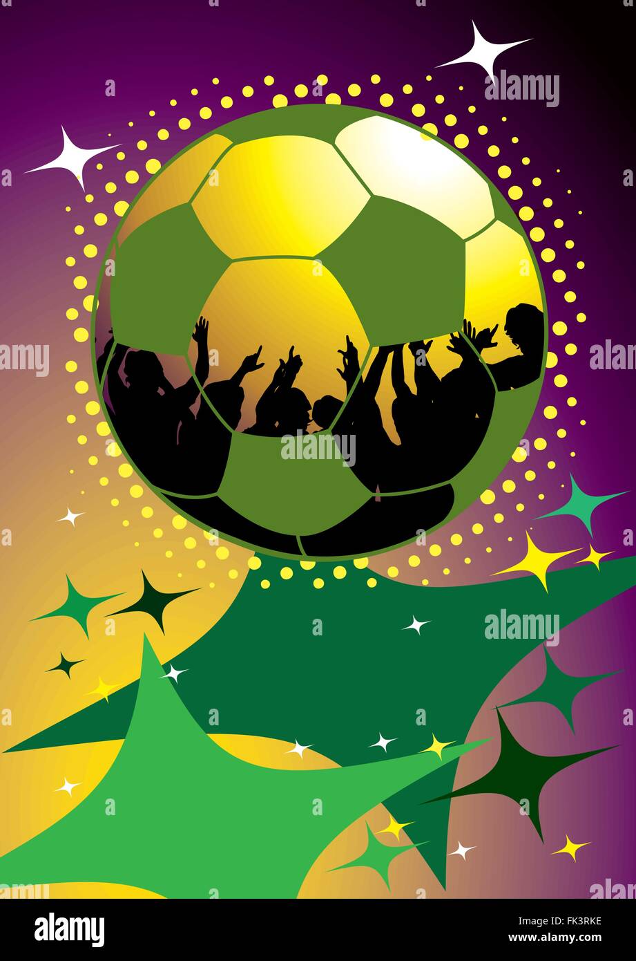 Affiche De Football Banque d'images vectorielles - Alamy