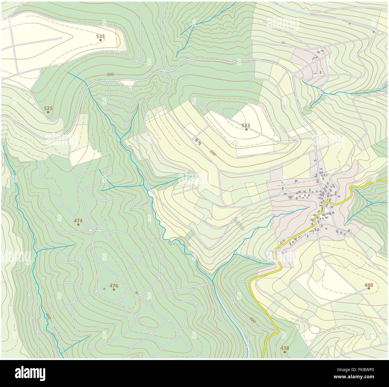 Carte topographique Banque de photographies et d’images à haute ...