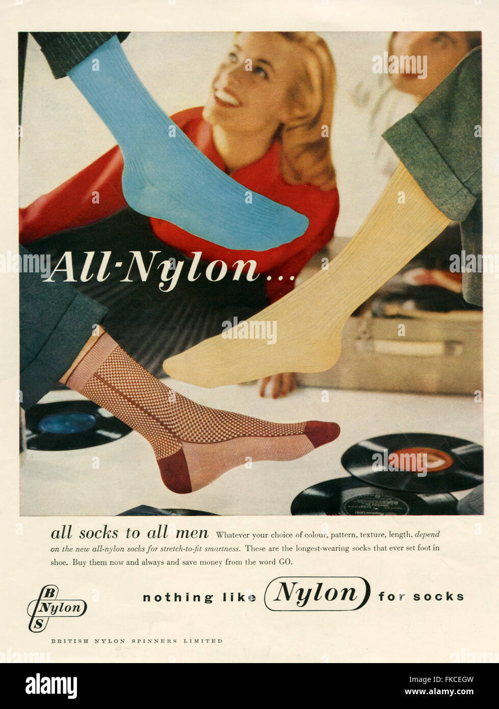 British nylon spinners Banque de photographies et d’images à haute ...