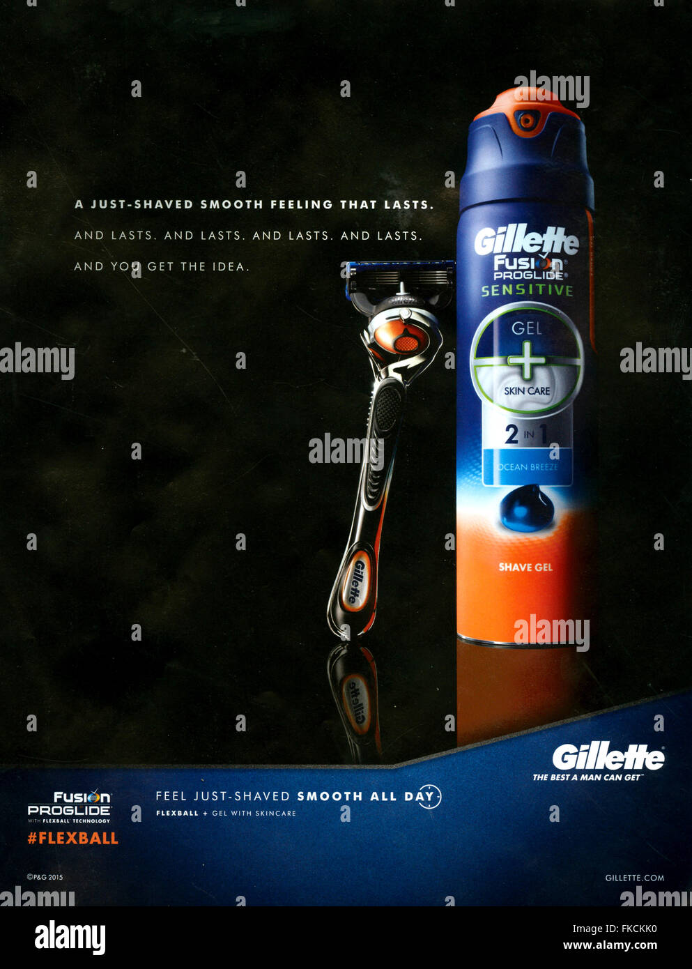 Gillette advert Banque de photographies et d’images à haute résolution ...