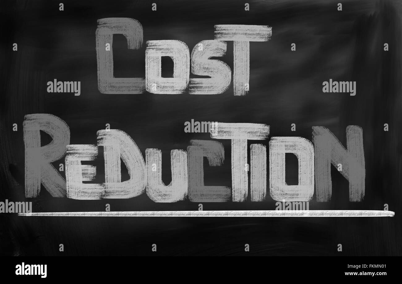Reduction des couts Banque d'images noir et blanc - Alamy