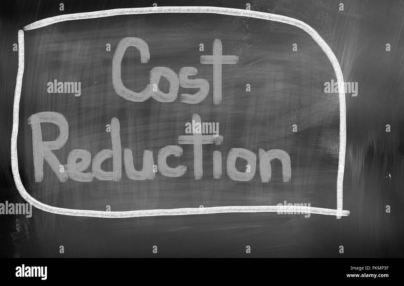 Reduction des couts Banque d'images noir et blanc - Alamy