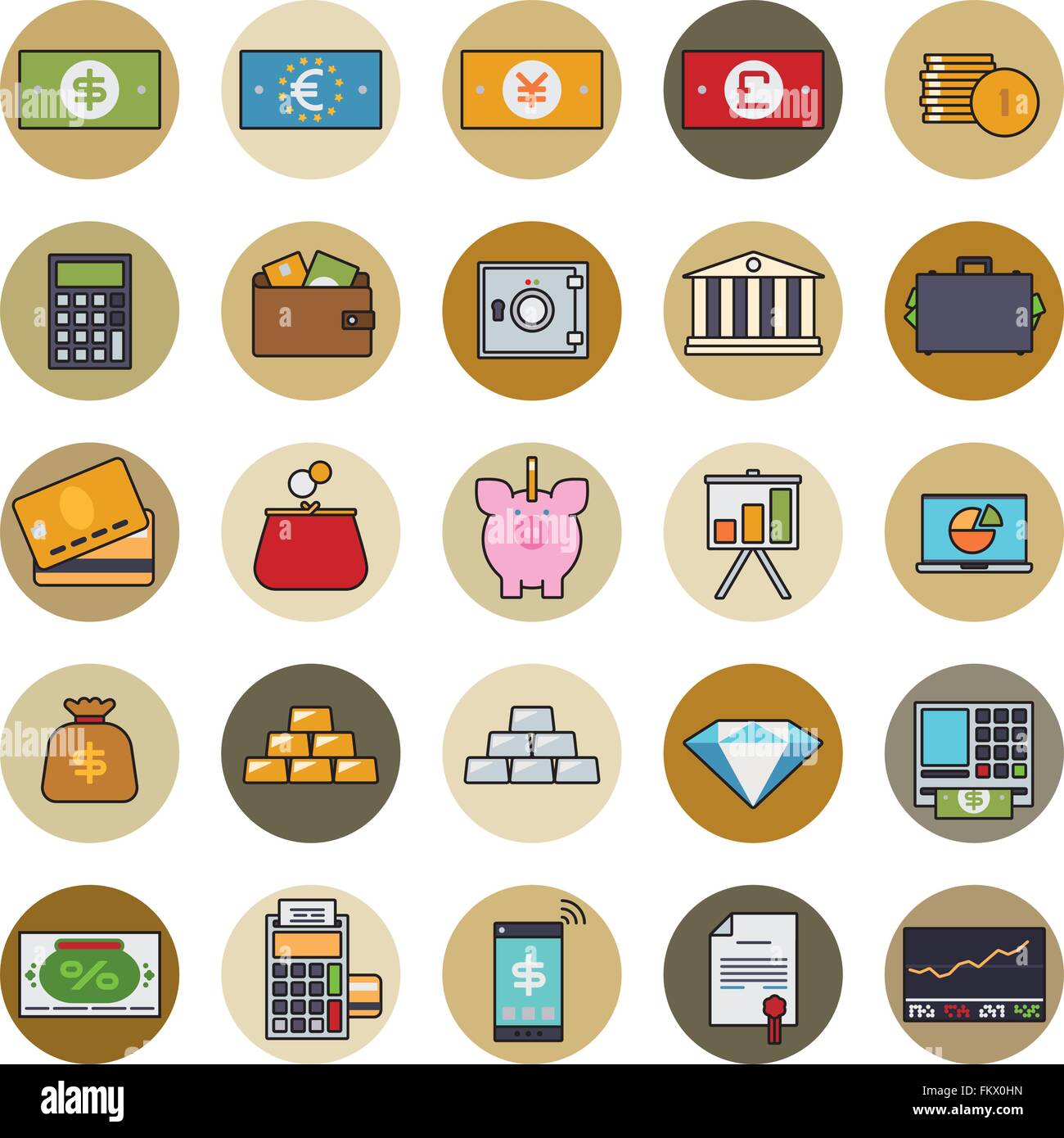 Cercle d'euros Banque d'images vectorielles - Alamy