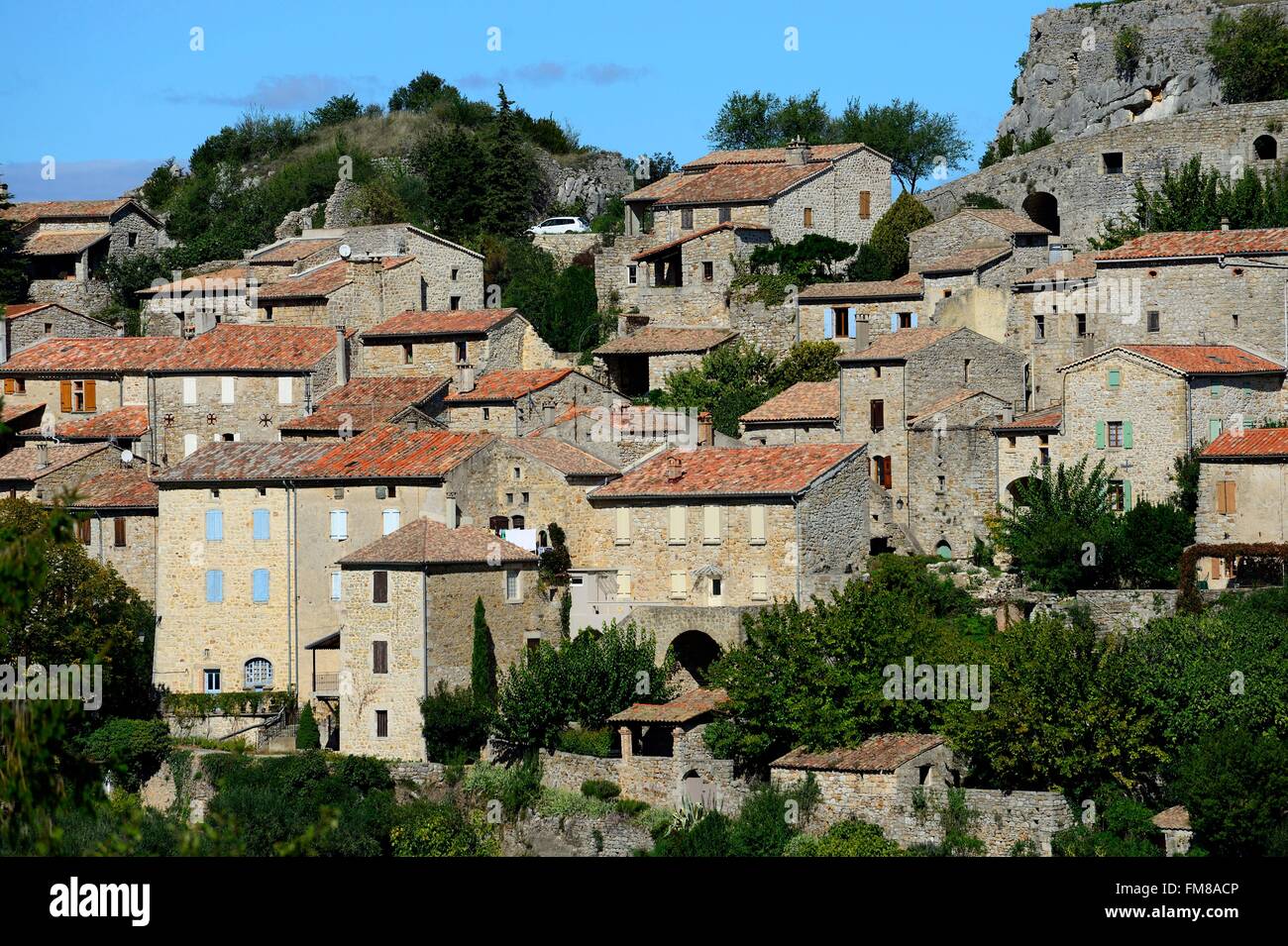 France, Ardèche, Les Vans, Monts d'Ardèche Parc Naturel Régional Photo ...