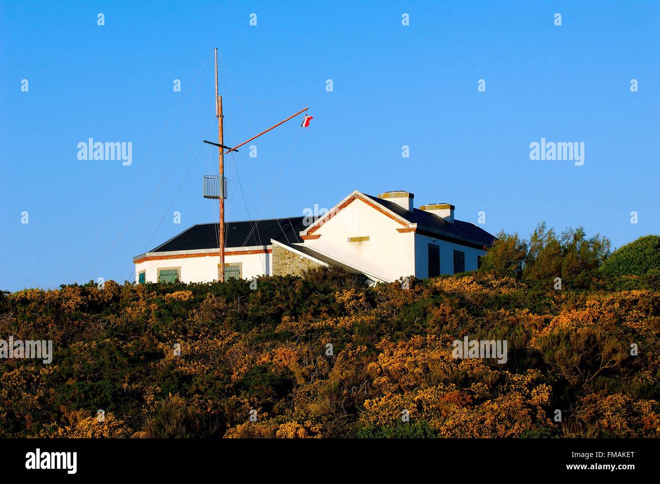 France, Manche, îles Chausey, Normandie,le sémaphore Photo Stock - Alamy