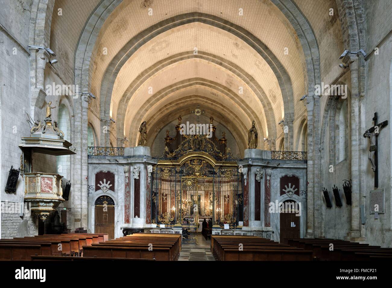La France, Hérault, St Pons de Thomieres, Cathédrale Photo Stock - Alamy