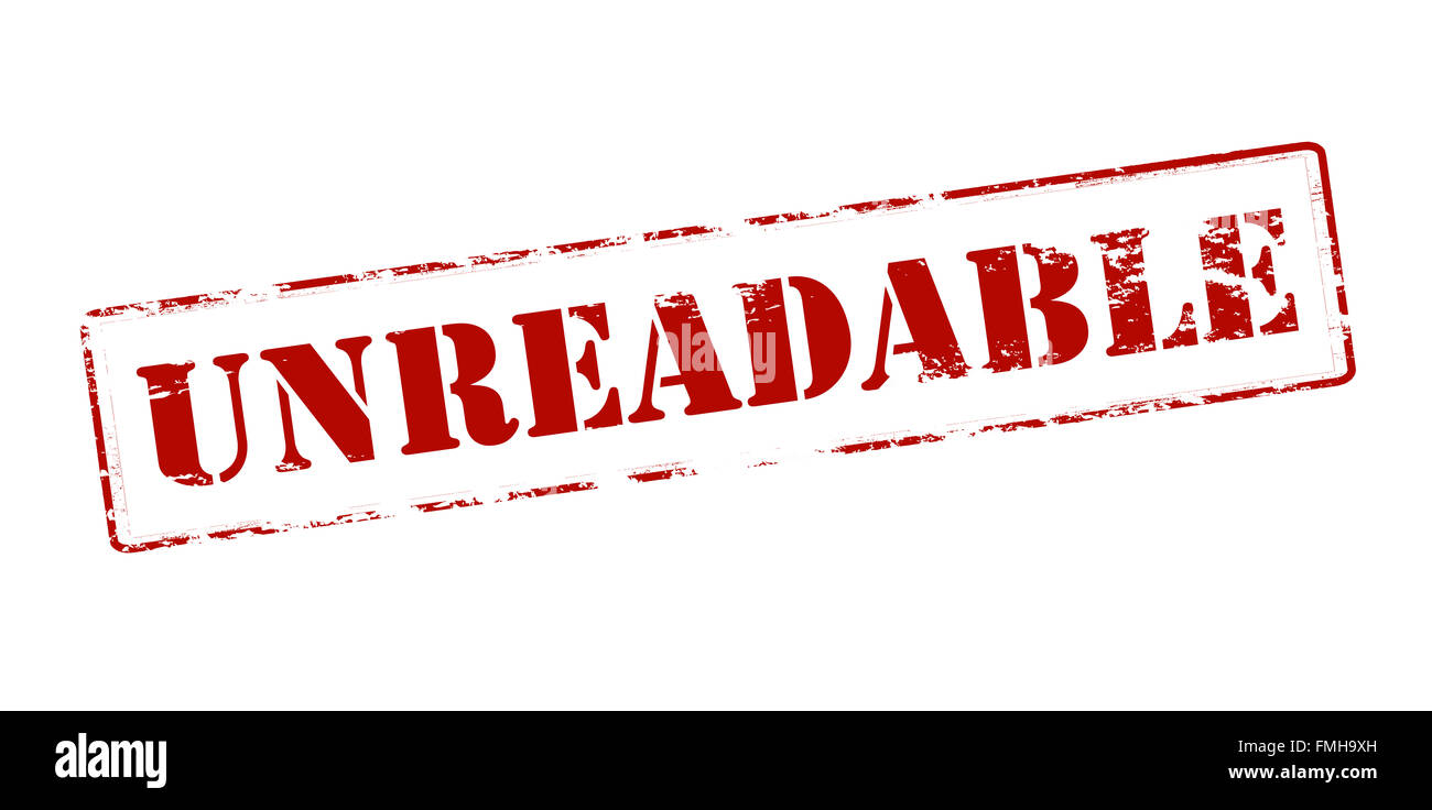 Tampon illisible Banque de photographies et d’images à haute résolution ...