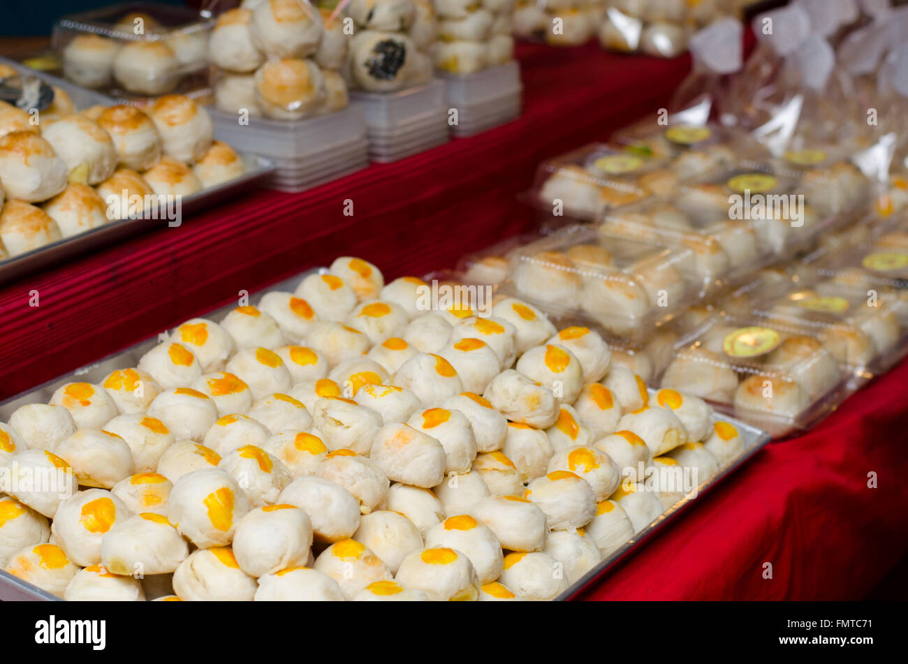 Pâtisserie chinoise ou gâteau de lune, dessert pour le nouvel an ...