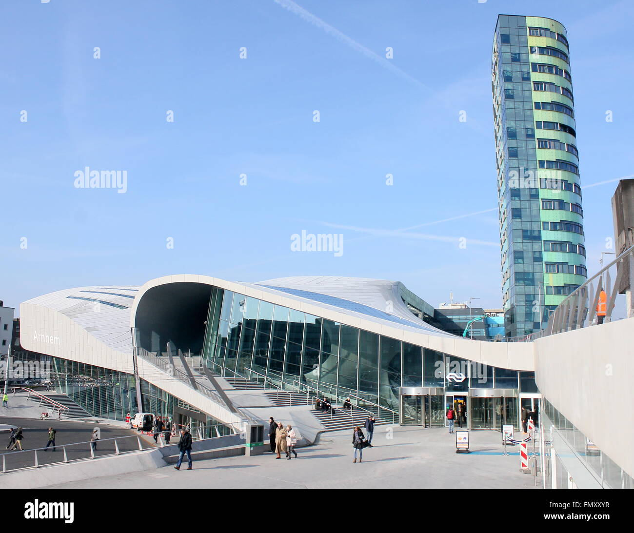 Nouvelle gare centrale de Arnhem aux Pays-Bas, conçu par le célèbre ...