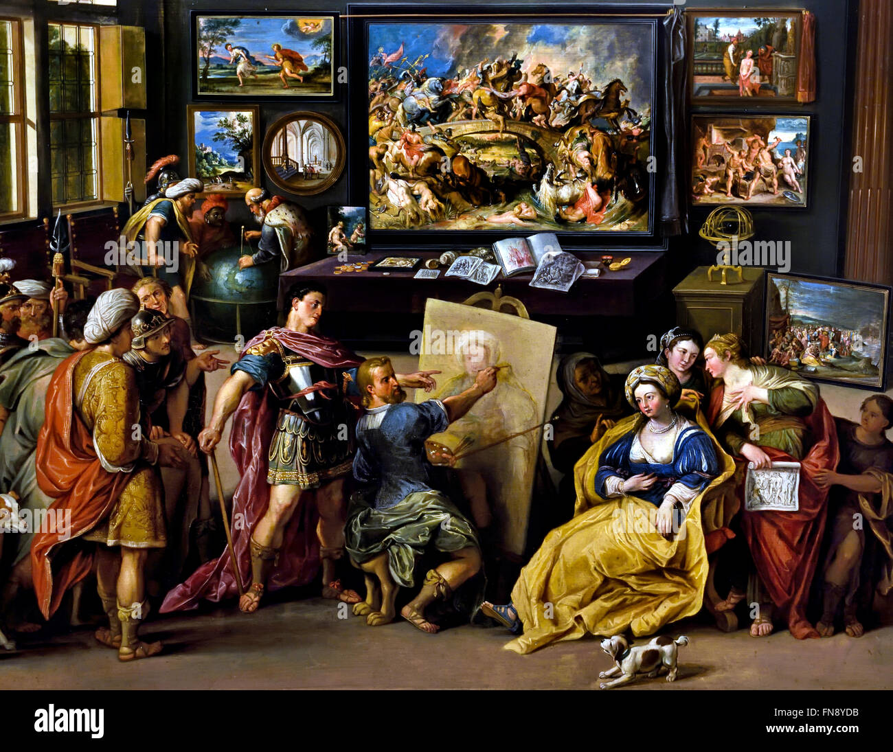Apelles Painting Campappe 1630 par Willem van Haecht 1593-1637 pays-Bas ...