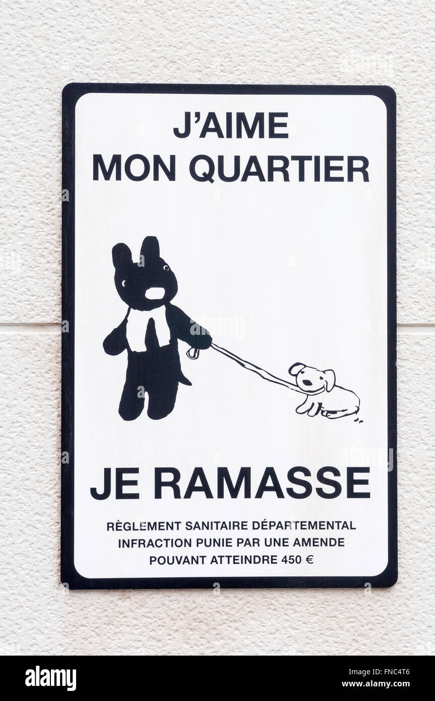 Anglais sign 'Je ramasse' 'Je prends', la Ville de Gaspard et Lisa ...