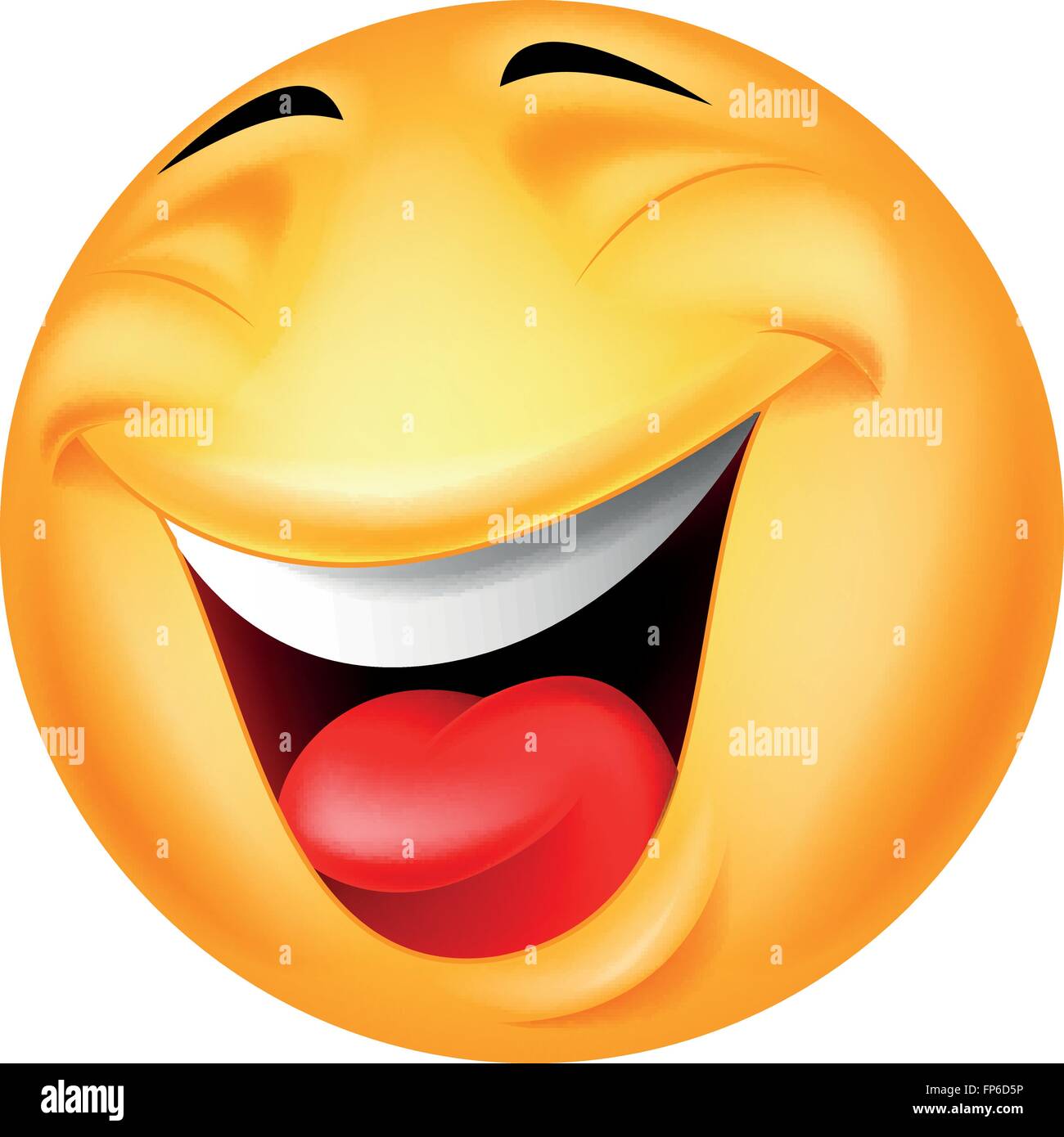 Smiley emoticon ok Banque d'images vectorielles - Alamy