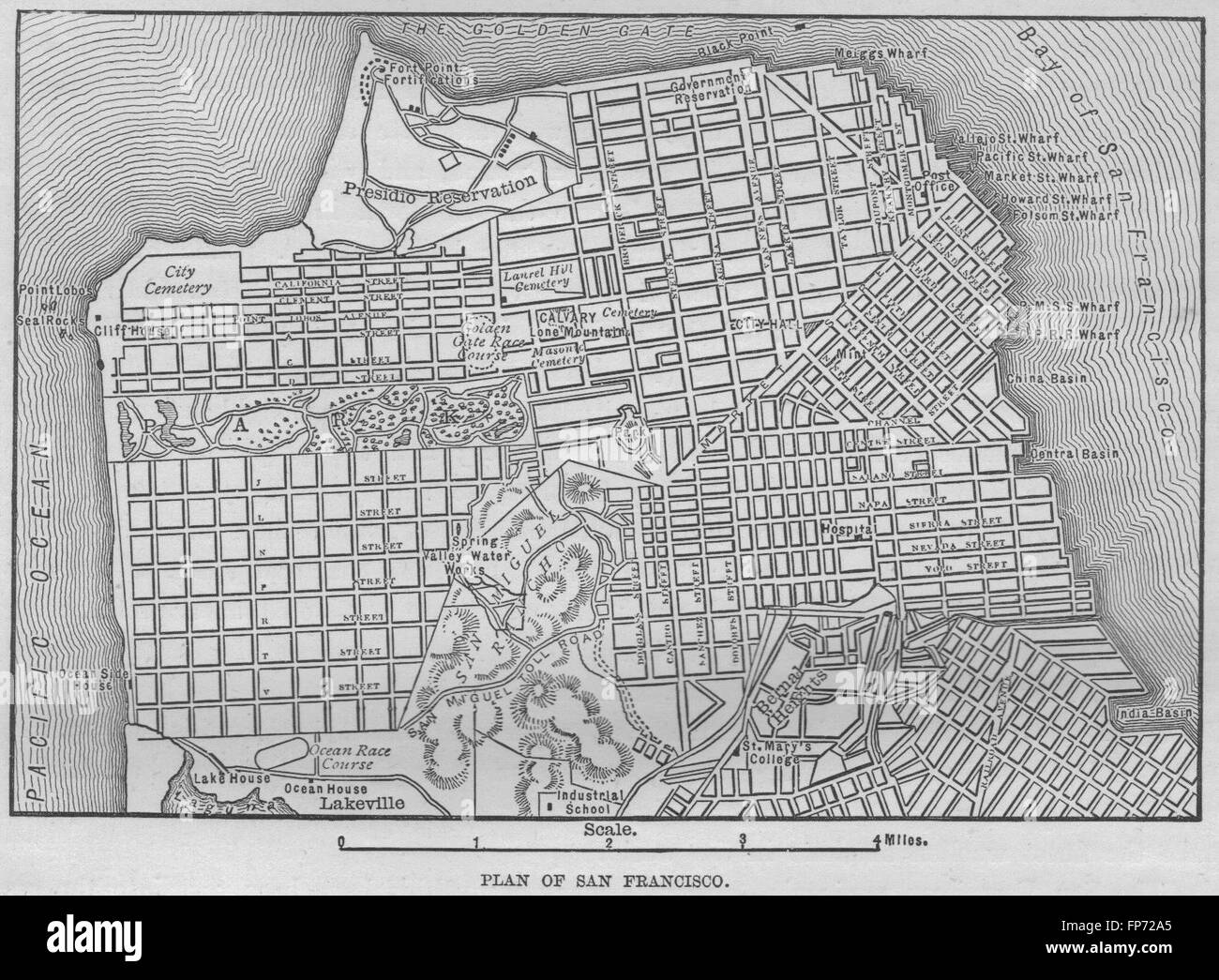 San francisco map Banque de photographies et d’images à haute ...