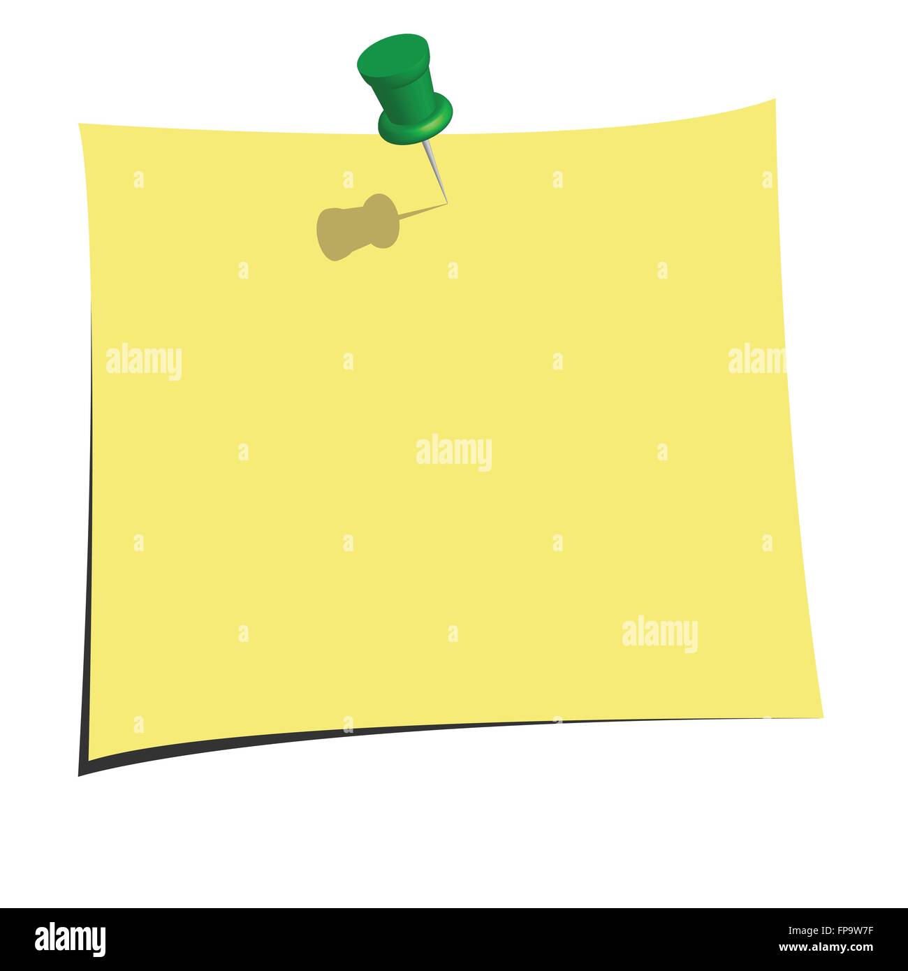 Writing a post it note Banque d'images vectorielles - Alamy