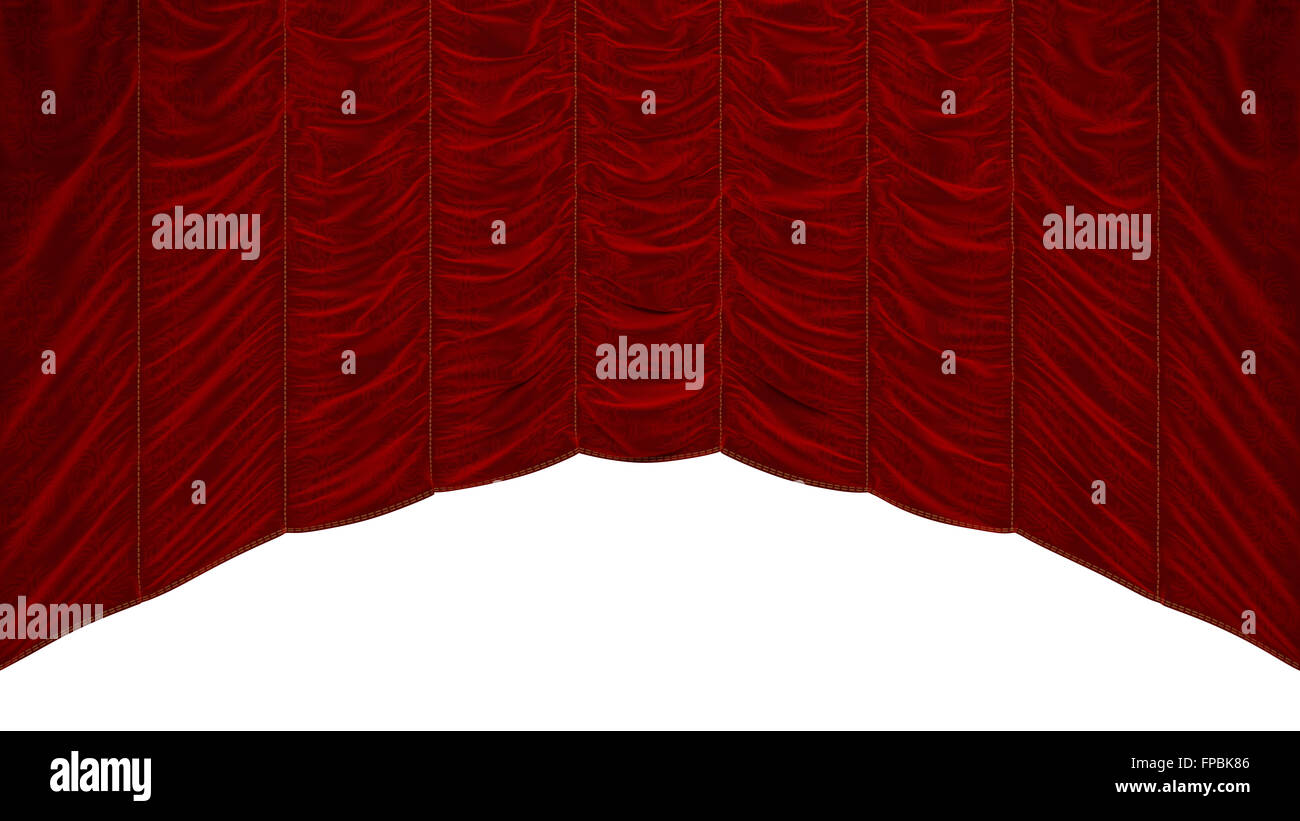 Rideau rouge et blanc Banque de photographies et d’images à haute ...