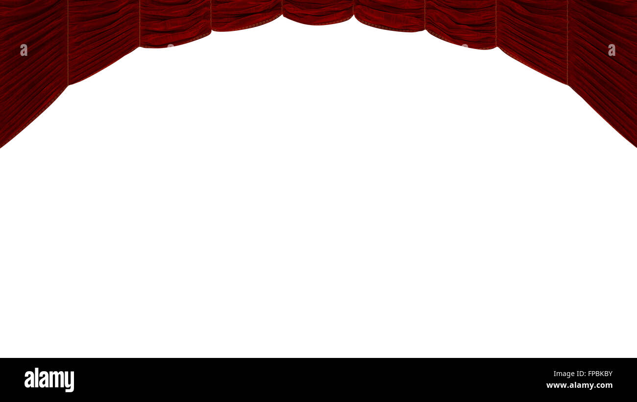 Rideau rouge et blanc Banque de photographies et d’images à haute ...