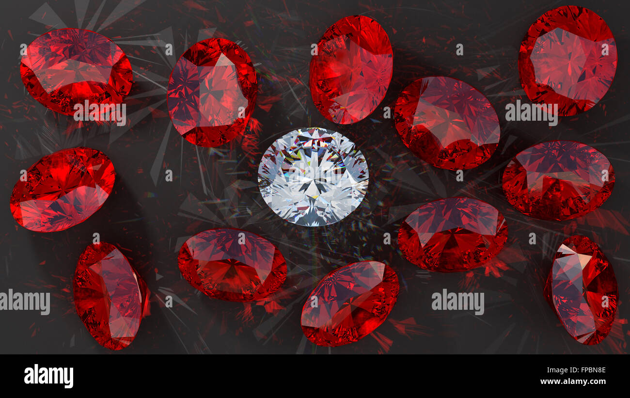 Rubis rouges Banque de photographies et d’images à haute résolution - Alamy