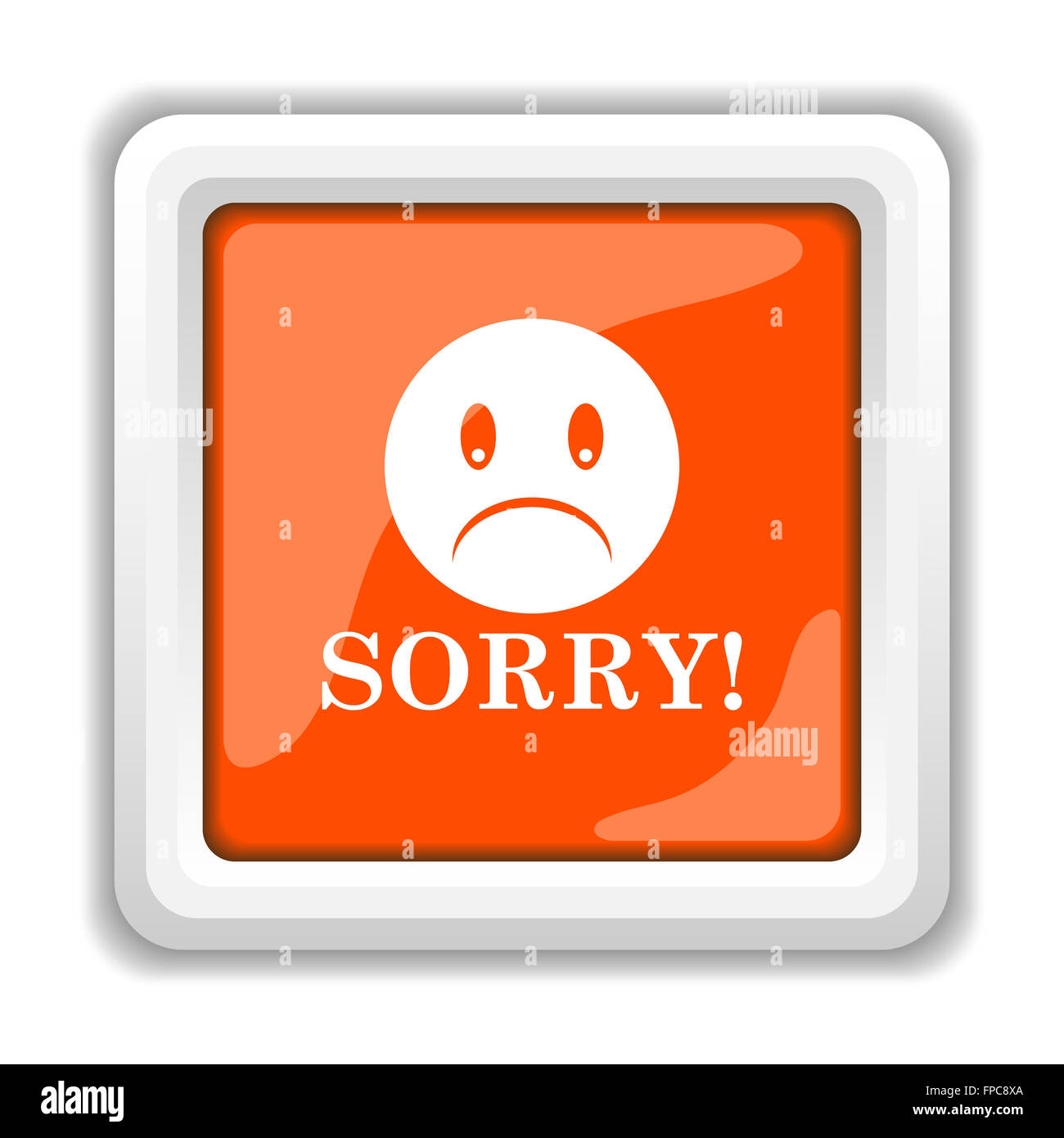 Sorry poster smiley Banque de photographies et d’images à haute ...