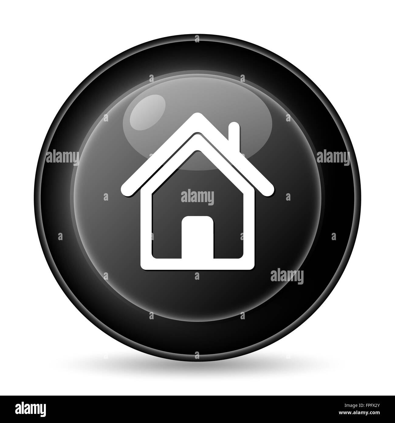 L'icône d'accueil. Bouton Internet sur fond blanc Photo Stock - Alamy