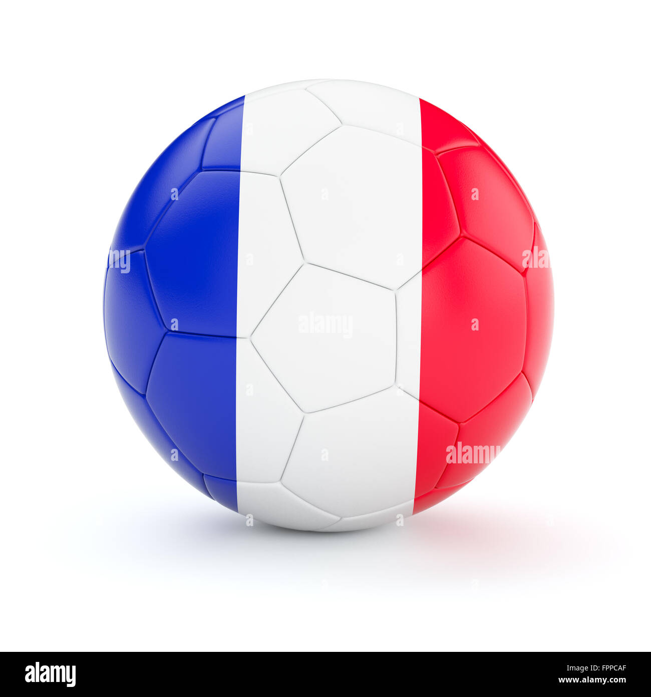 Ballon de foot avec le drapeau de la france Banque de photographies et ...