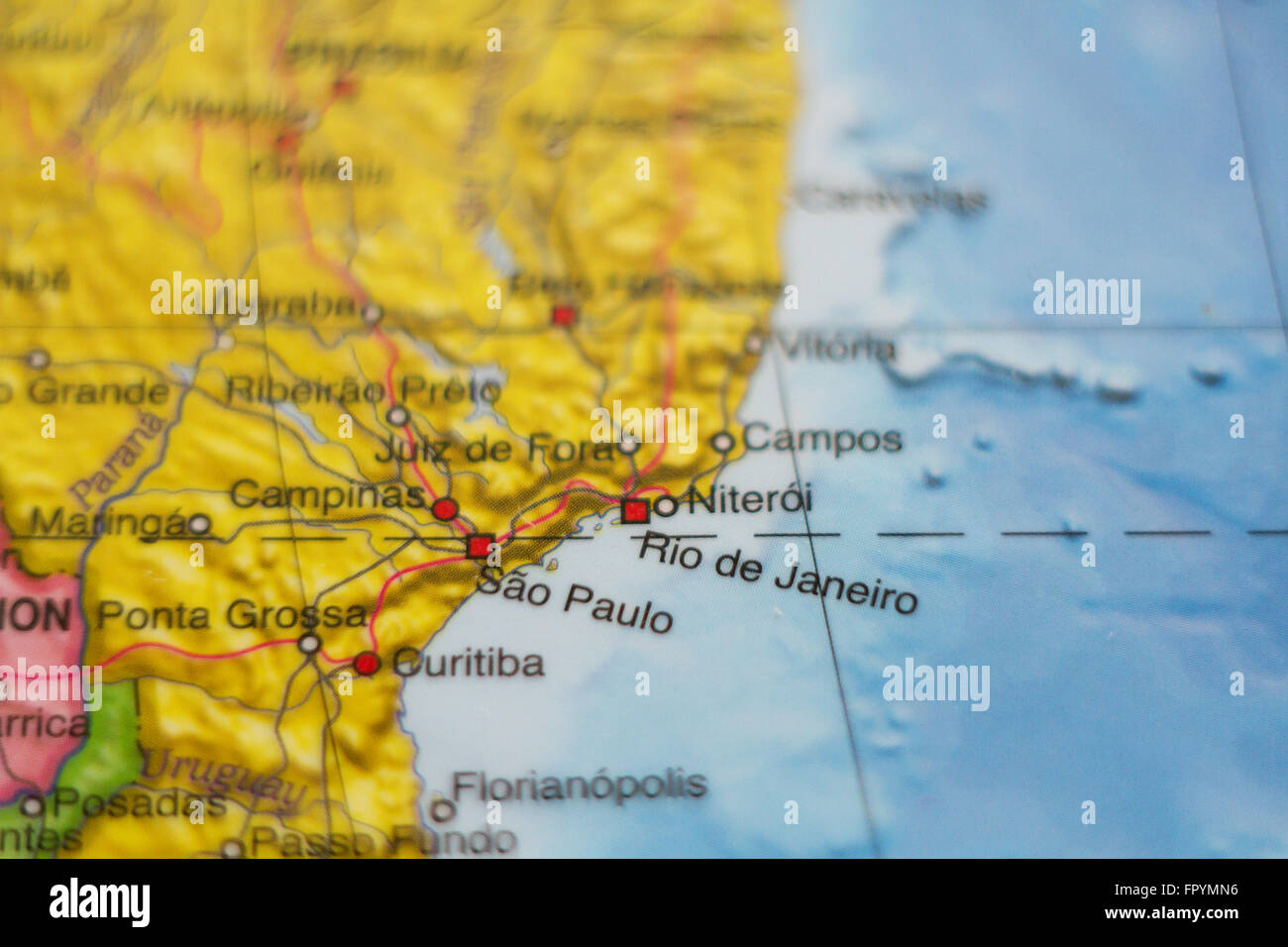 Carte de rio de janeiro Banque de photographies et d’images à haute ...