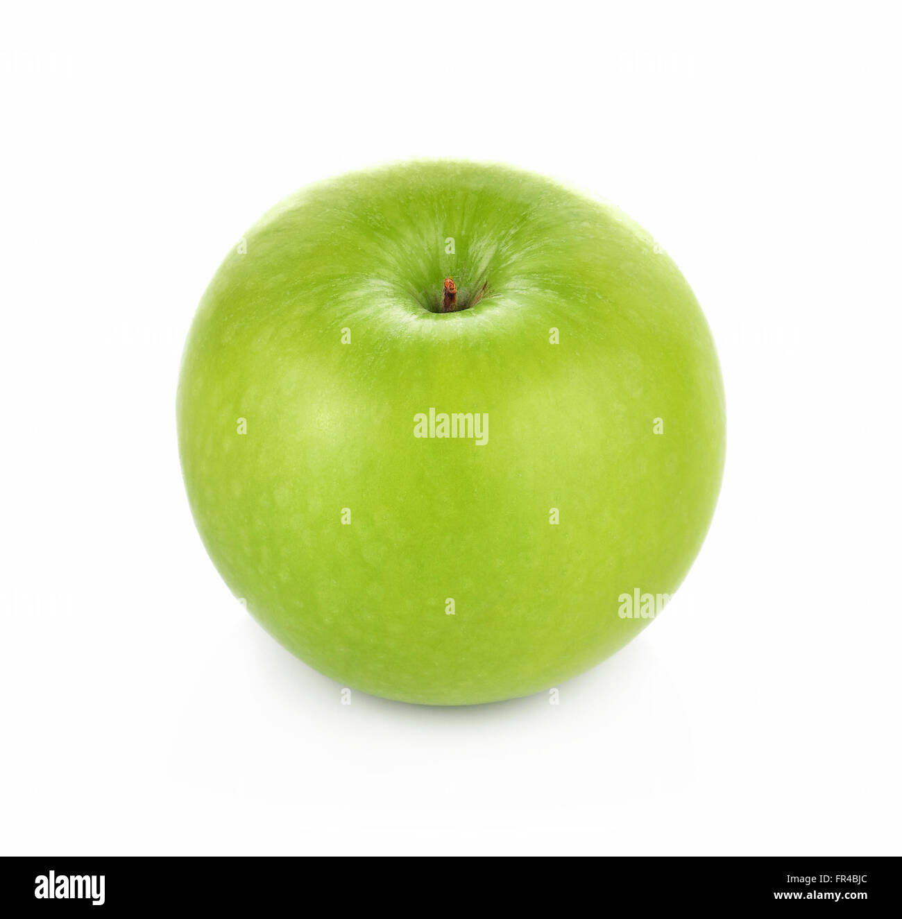 Pomme verte sur fond blanc Banque de photographies et d’images à haute ...