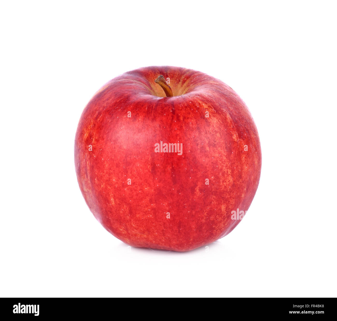 Pomme rouge sur fond blanc Banque de photographies et d’images à haute ...