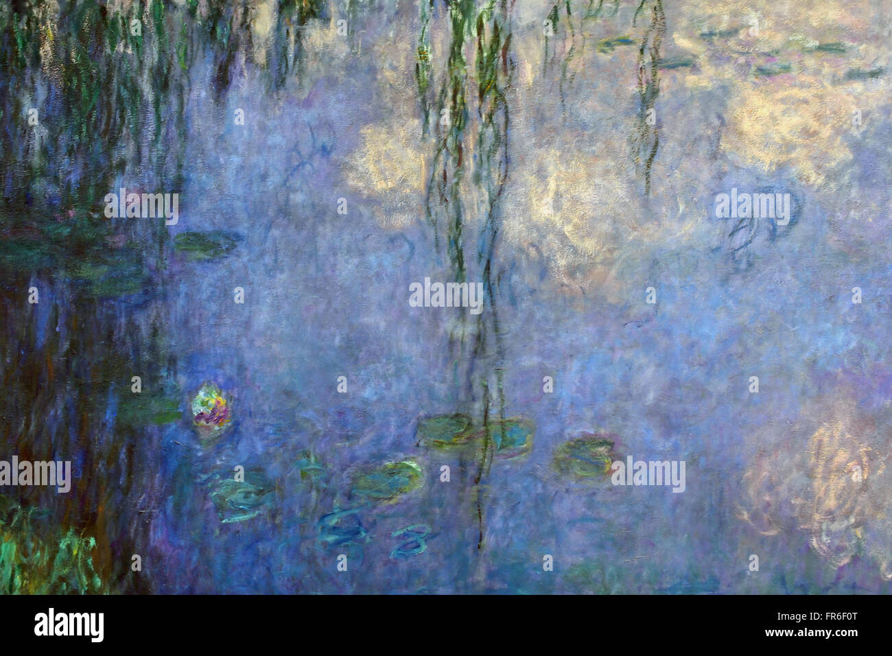 Détail de l'eau la série de Lily Nymphaea peinte par Claude Monet 1840 ...