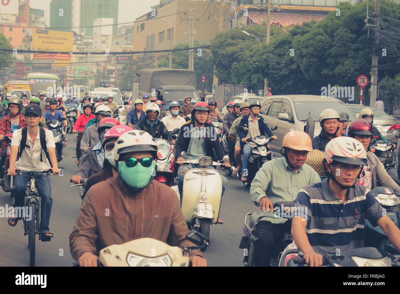 Masque de saigon pollution vietnam Banque de photographies et d’images ...