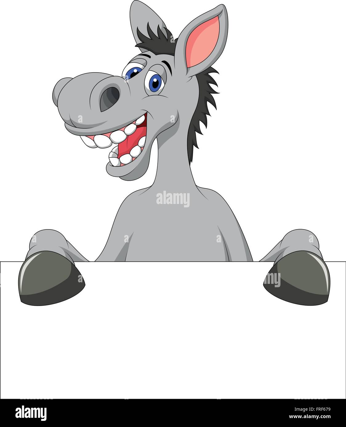 Cartoon funny donkey cartoon blank Banque de photographies et d’images ...