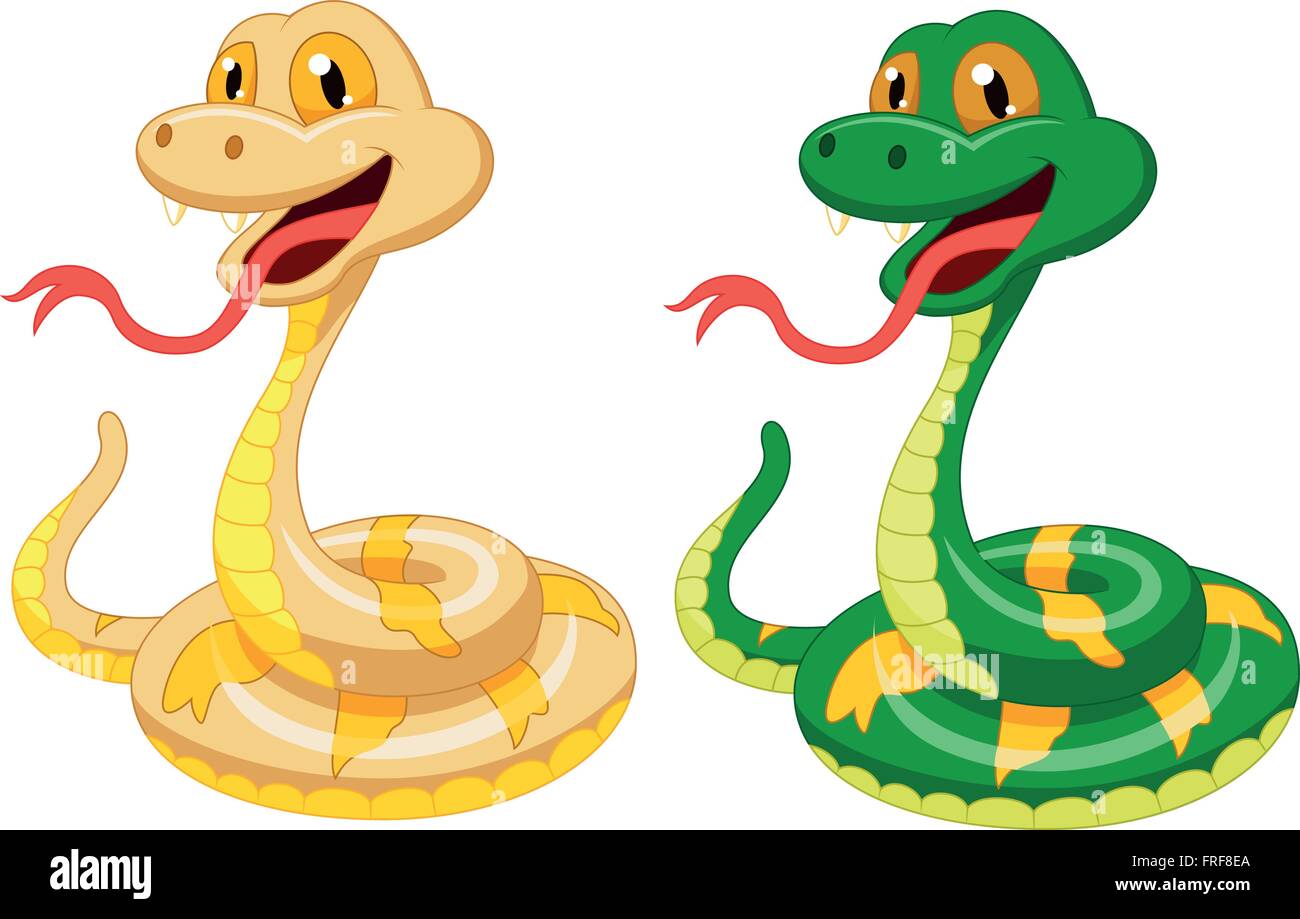 Serpent Cute cartoon Image Vectorielle Stock - Alamy
