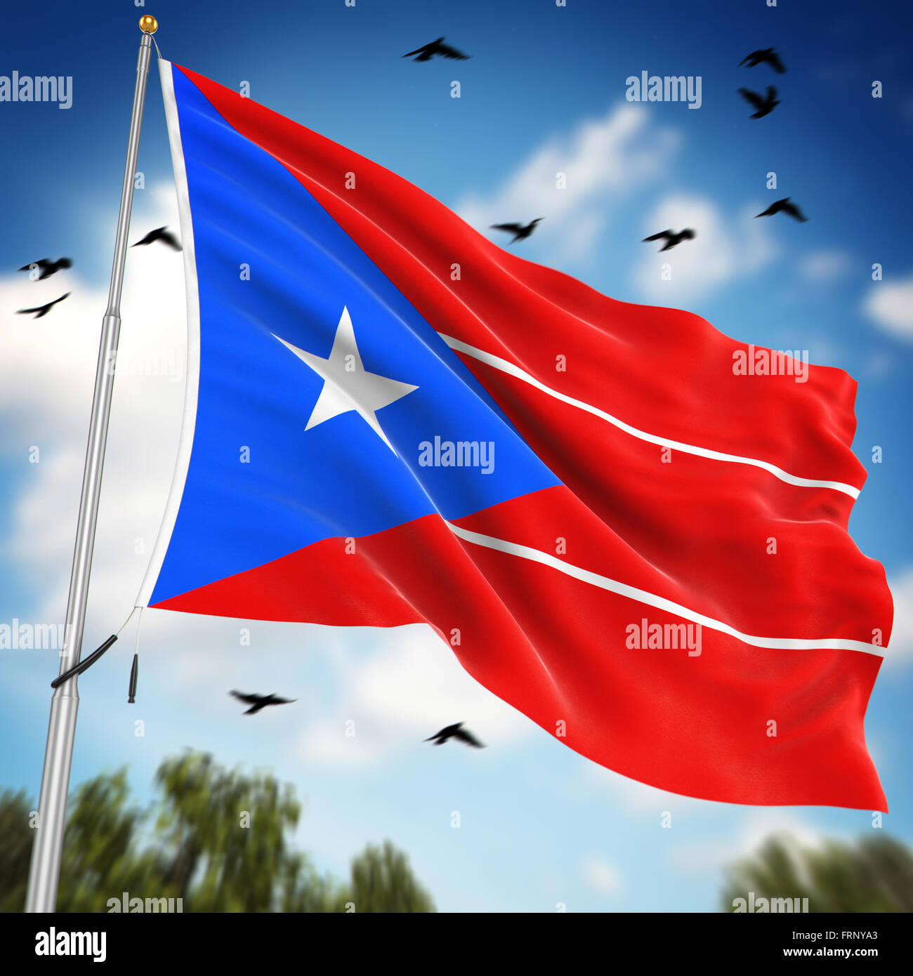 Drapeau de puerto rico Banque de photographies et d’images à haute ...