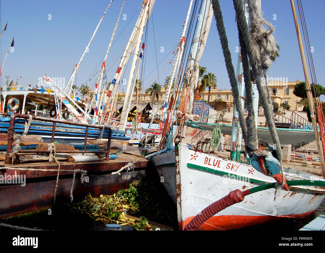 Felouque sur le nil louxor Banque de photographies et d’images à haute ...
