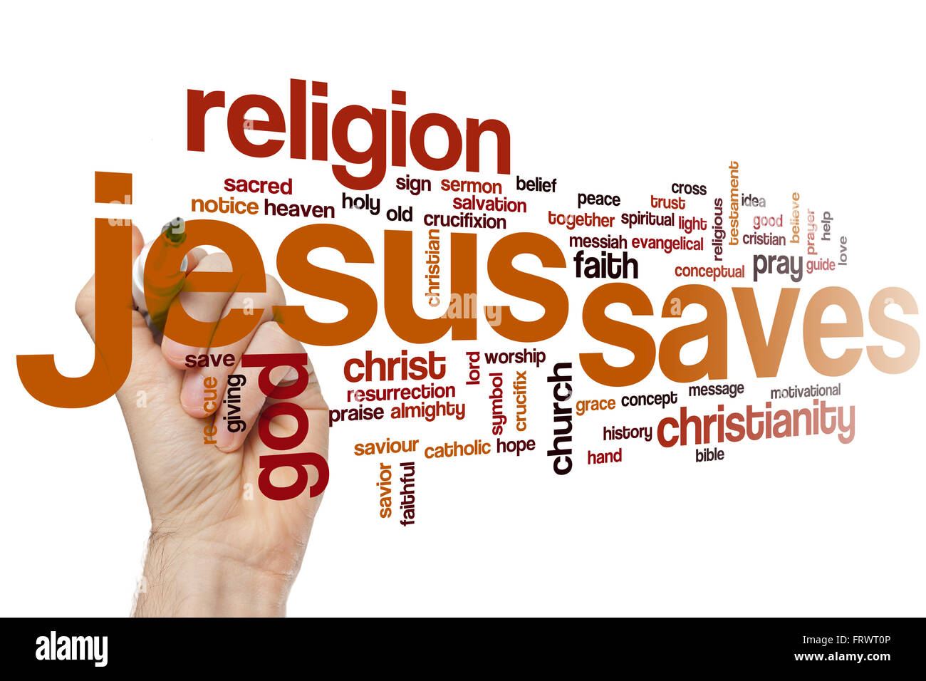 Jesus sauve Banque de photographies et d’images à haute résolution - Alamy
