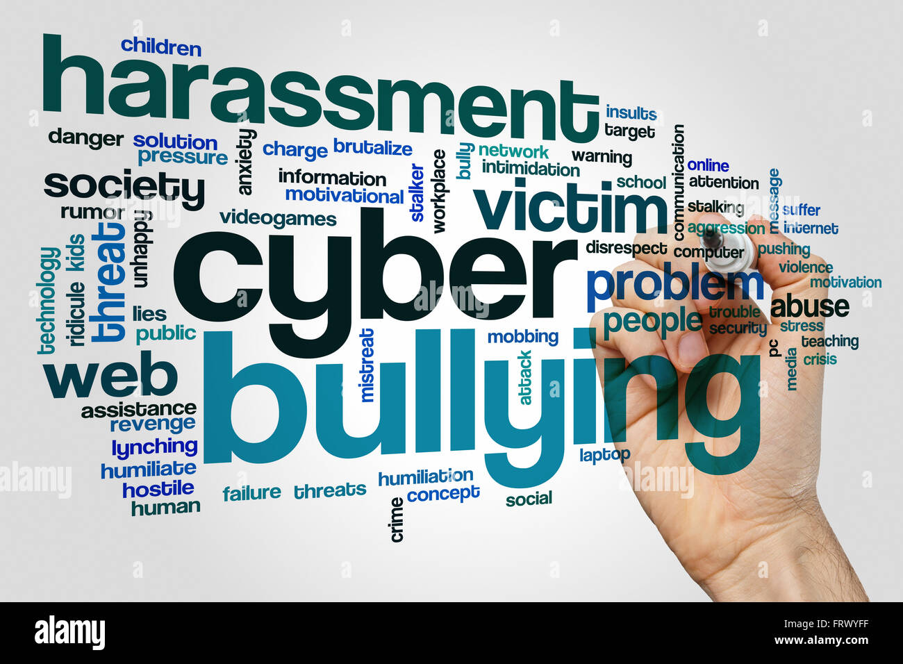 Cyber bullying concept Banque de photographies et d’images à haute ...