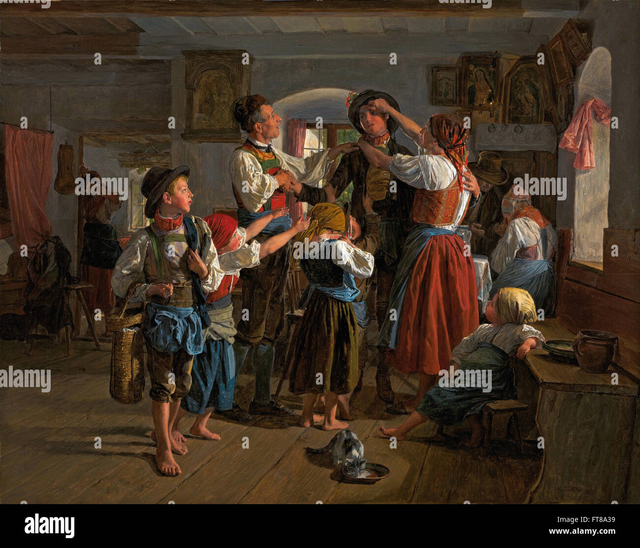 Ferdinand Georg Waldm %C3 %BCller - Les conscrits - Adieu Leopold ...