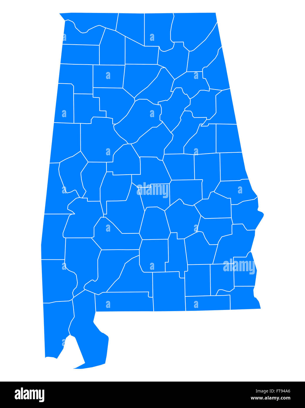 Map alabama county map usa Banque de photographies et d’images à haute ...