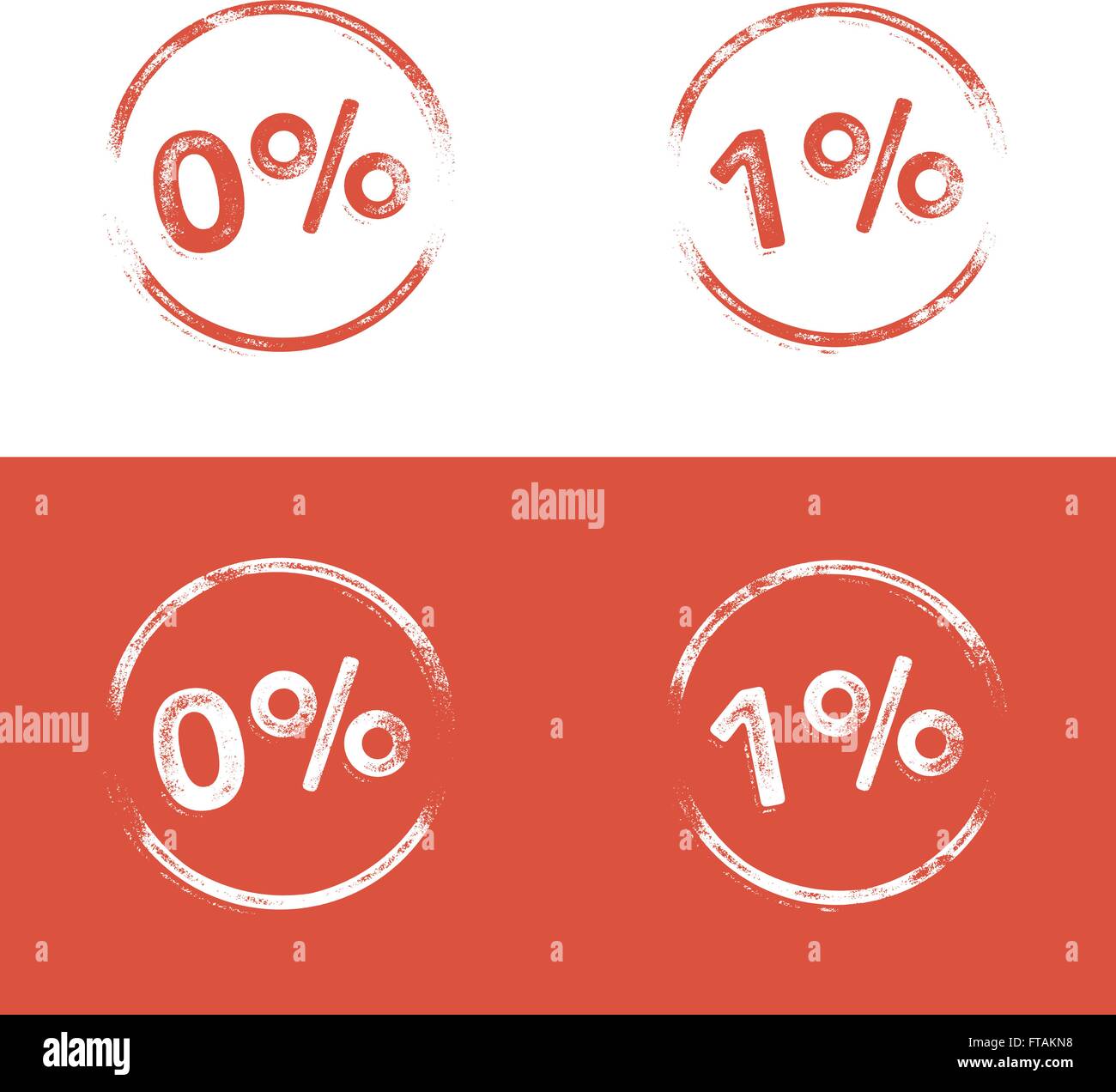 L'1 percento Banque d'images vectorielles - Alamy