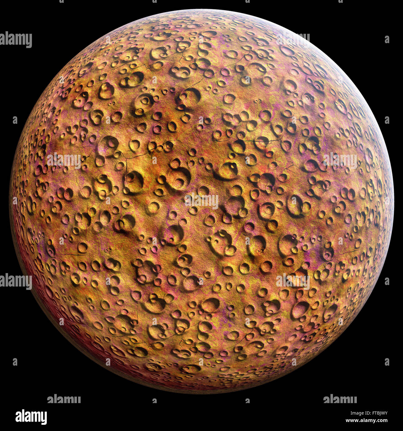 Planète Mars rouge sur fond noir Photo Stock - Alamy