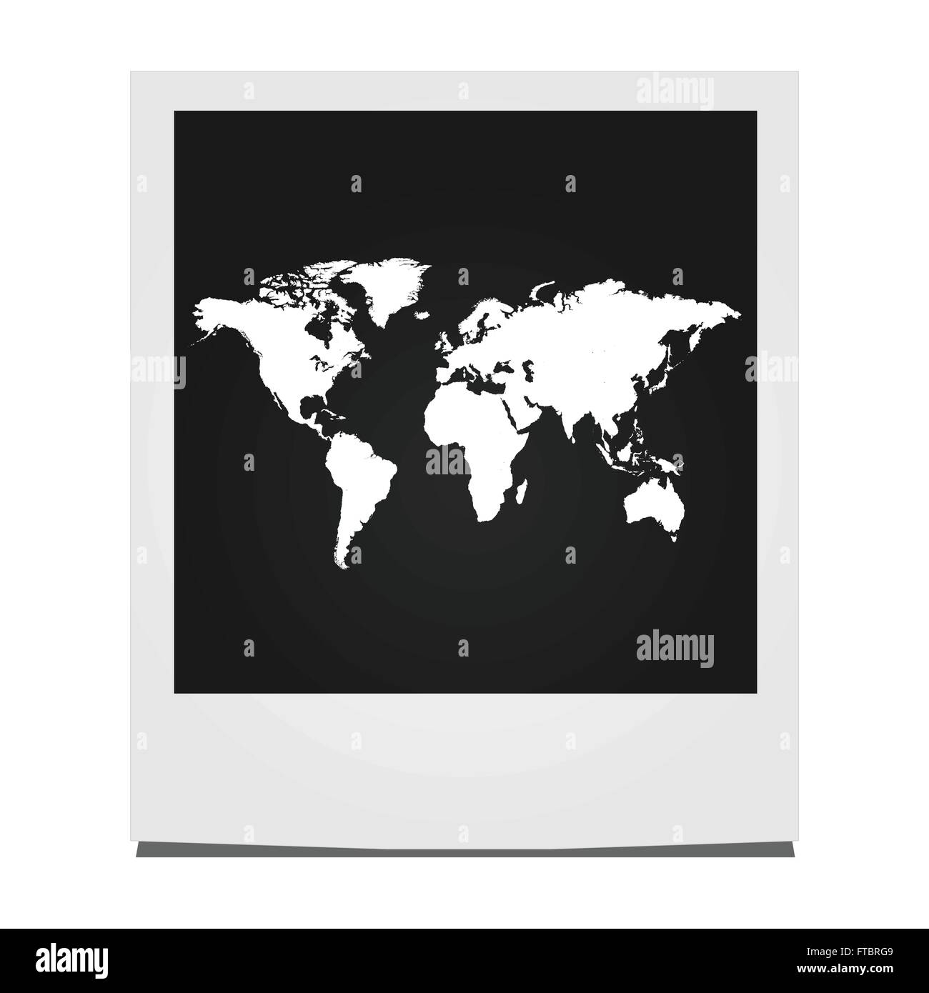 Carte vierge monde Banque d'images vectorielles - Alamy