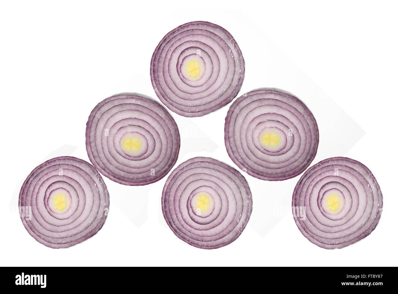 Rondelles d'oignon rouge Banque de photographies et d’images à haute ...