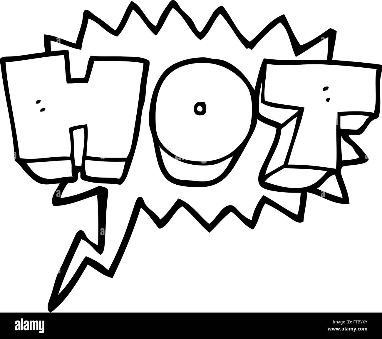 Freehand drawn cartoon hot symbol Banque de photographies et d’images à ...