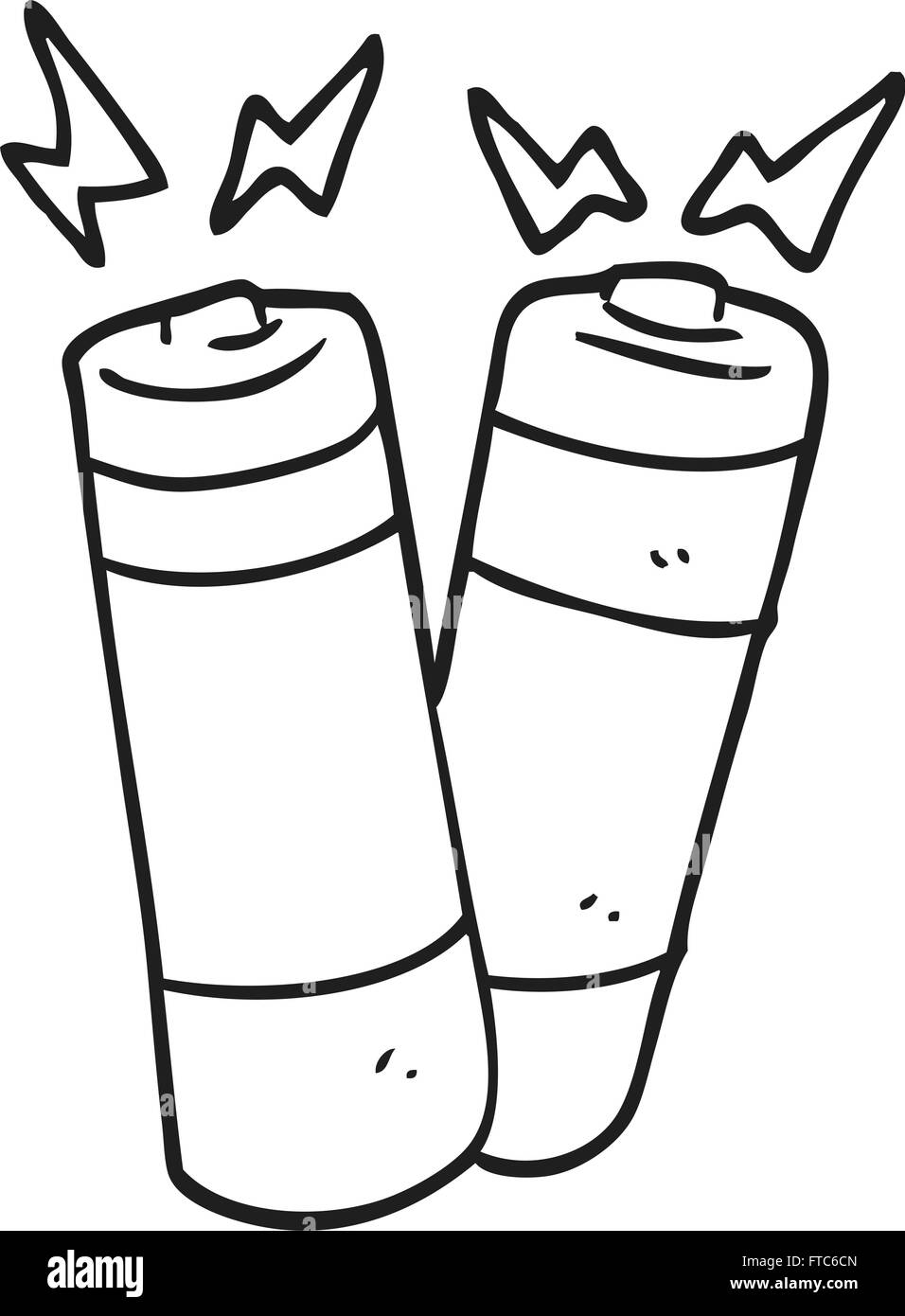 Noir et blanc dessiné à main levée les piles de dessins animés Image ...