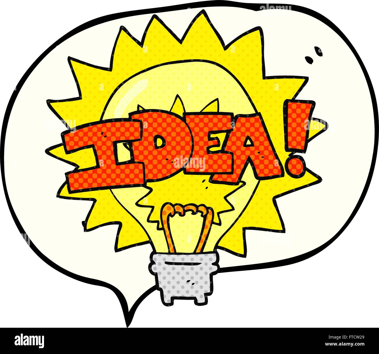 Dessiné à main levée de bande dessinée bulle cartoon idée symbole ...