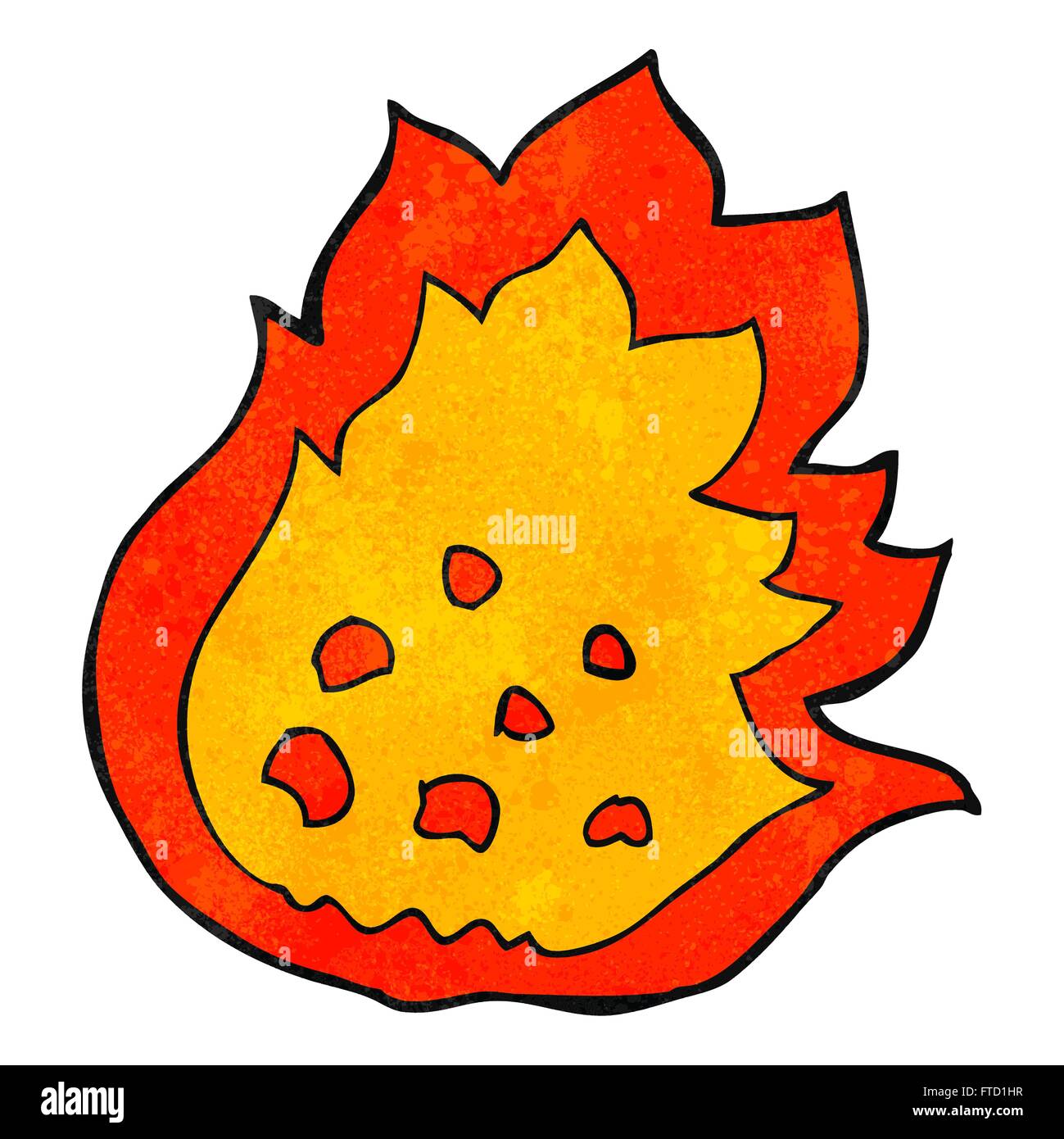 Freehand drawn cartoon fire symbol Banque d'images vectorielles - Alamy