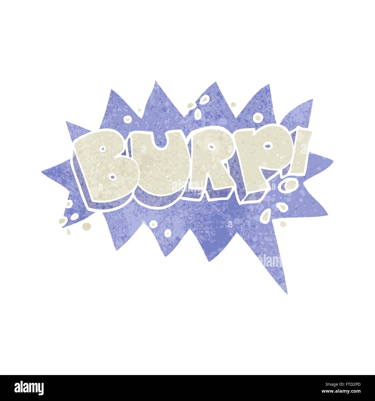 Freehand retro cartoon burp symbol Banque de photographies et d’images ...