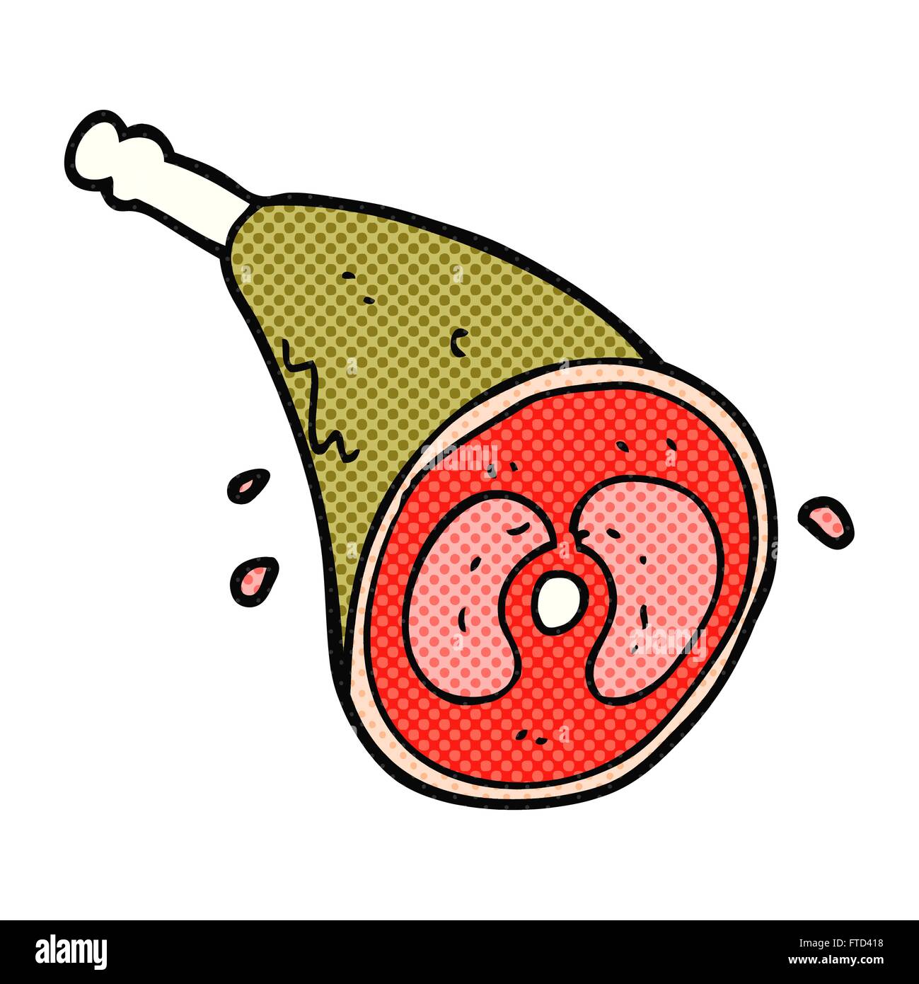 Cartoon dessiné à main levée de la viande Image Vectorielle Stock - Alamy